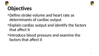 Cardiac output, Blood pressure and Heartrate | PPTX