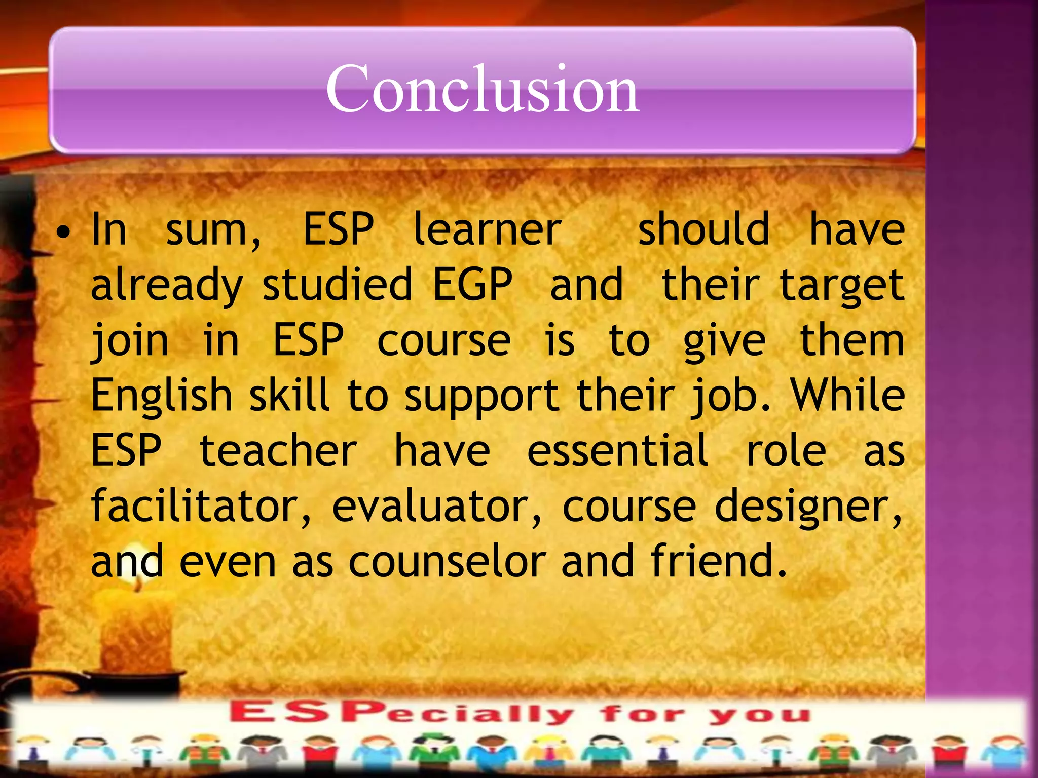 ESP Learner and Teacher | PPT