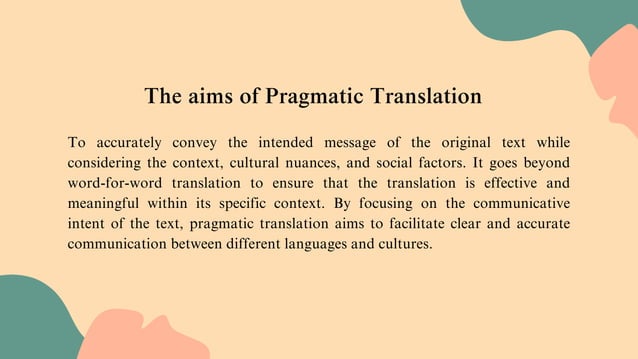 KELOMPOK 4 PRAGMATIC TRANSLATION.pdfFFFF | PPT
