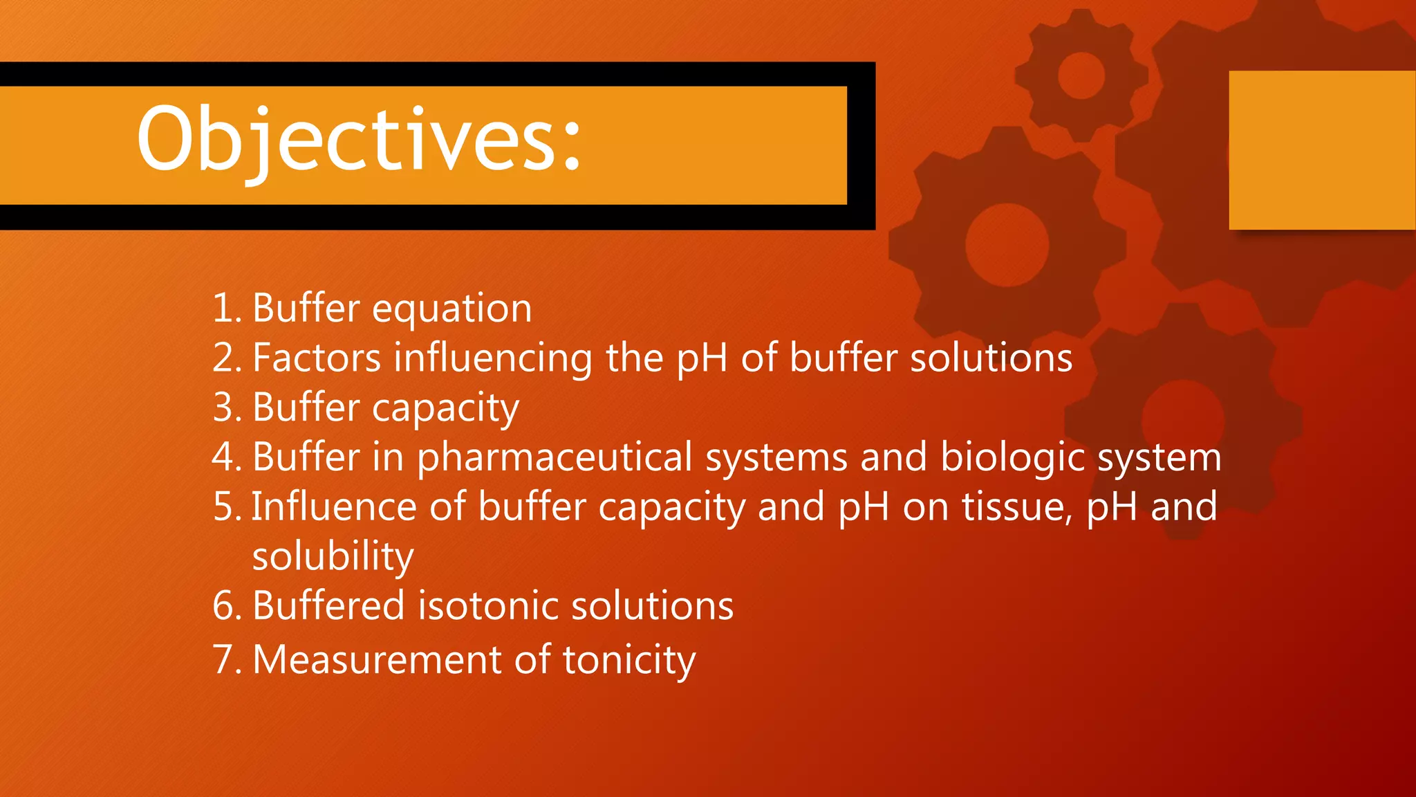 Buffer System and Isotonic Solutions | PPTX
