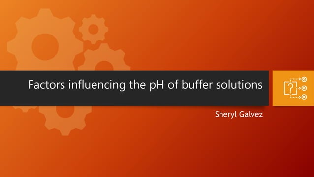 Buffer System and Isotonic Solutions | PPTX