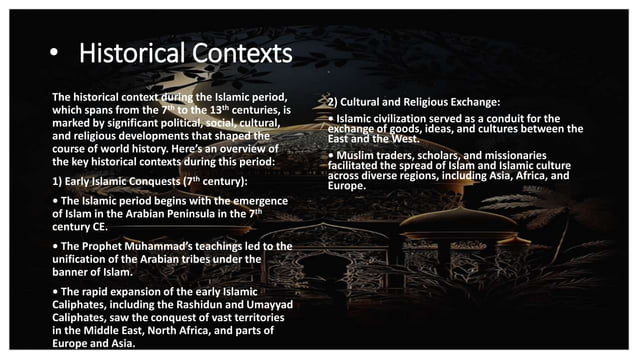 Trade and urbanization in central islamic and | PPTX