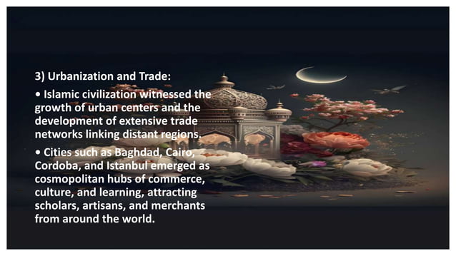 Trade and urbanization in central islamic and | PPTX