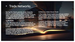 Trade and urbanization in central islamic and | PPTX