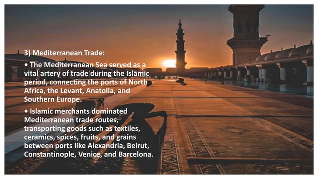 Trade and urbanization in central islamic and | PPTX