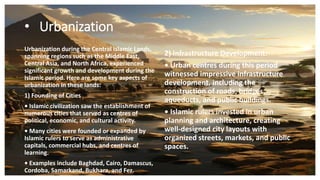 Trade and urbanization in central islamic and | PPTX