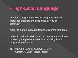 Group 4 programming language | PPTX