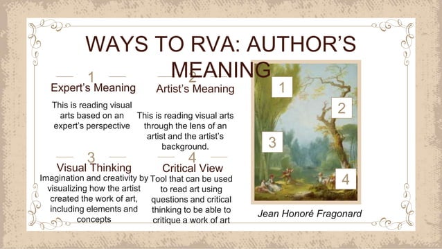 GROUP 4 RVA.pptx Analysis of Reasding Visual Arts | PPTX