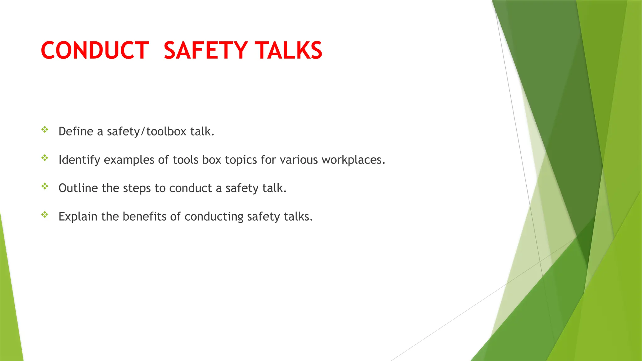 Group 4 safety talks.pptxsafety talks hep | PPTX