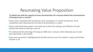 SONY AIBO-The value proposition and rationale behind the positioning | PPTX