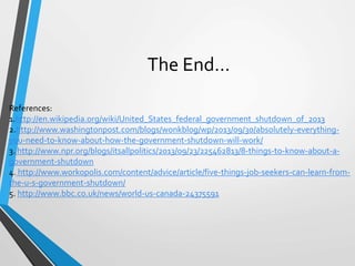 U.S Government Shutdown | PPTX