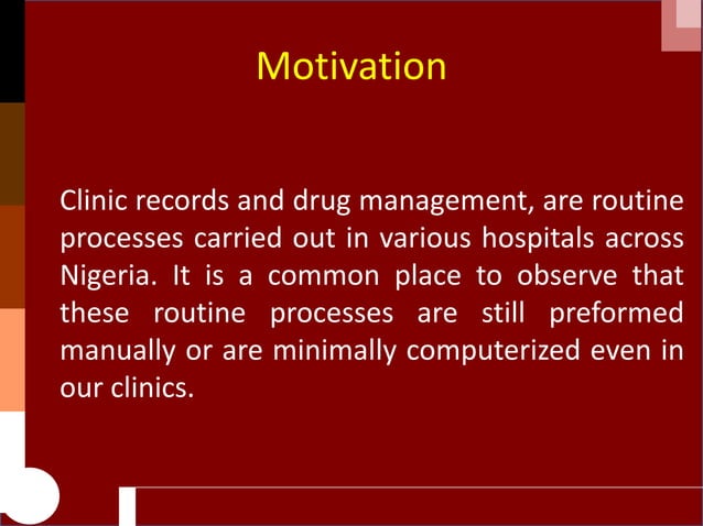 Clinic Record and Drug Management System | PPTX | Computer Software and ...