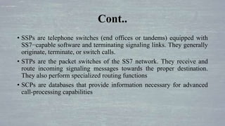 Signaling System 7 (SS7) | PPTX
