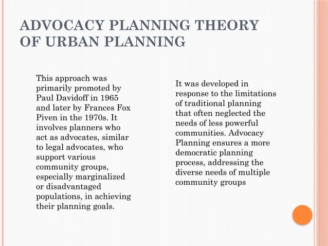 GROUP 4 THEORIES OF URBAN PLANNING.pptx. | PPTX