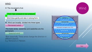Winds & it's types | PPTX