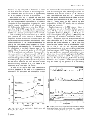 Group5.the influence of phosphorus precursors on the synthesis and bioactivity si o2 cao-p2o5 ...