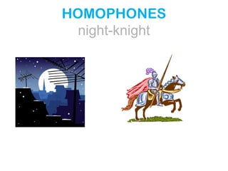 Homophones, Homonyms and Homographs | PPT