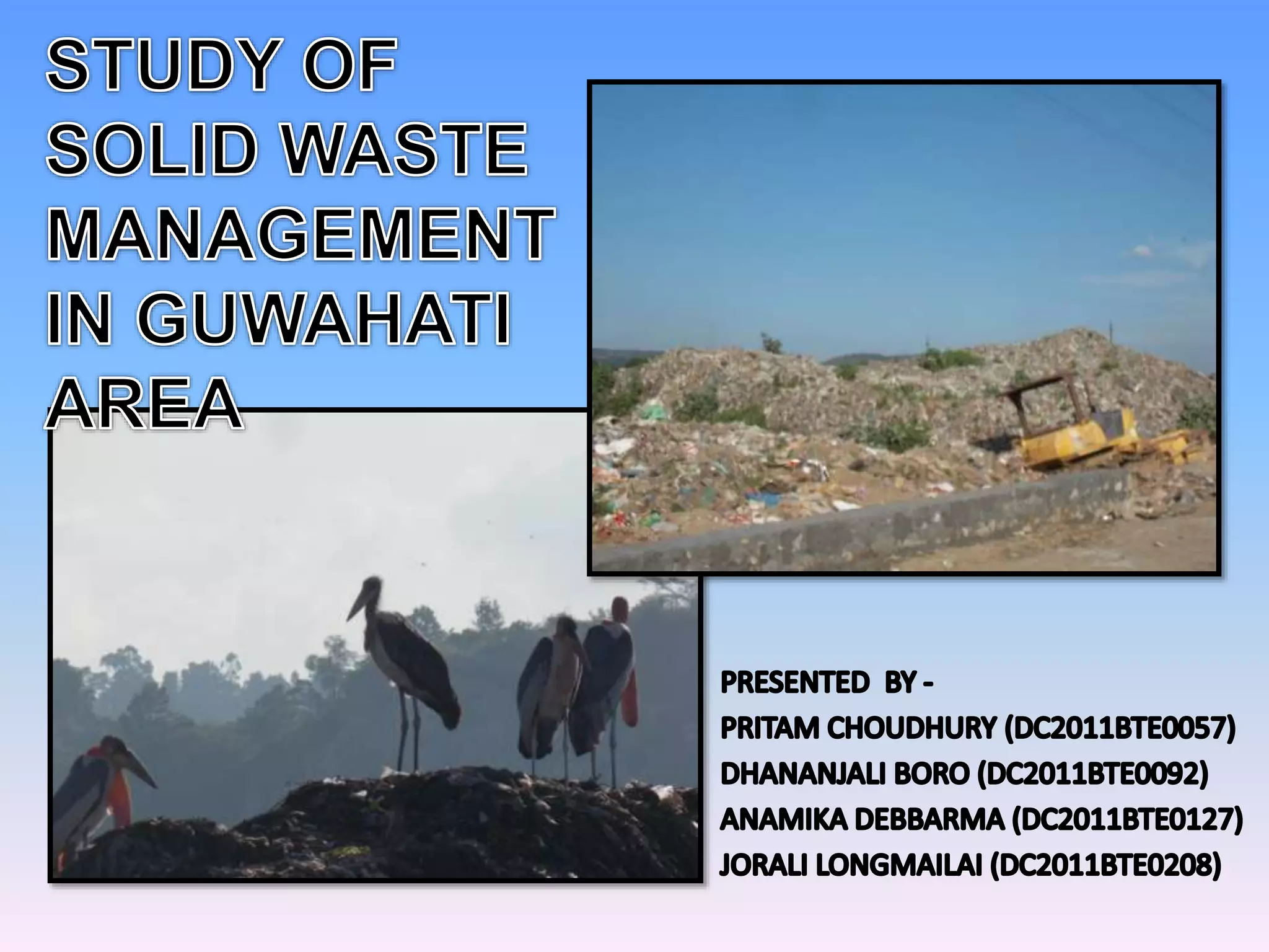 Solid waste management in Guwahati city | PPTX