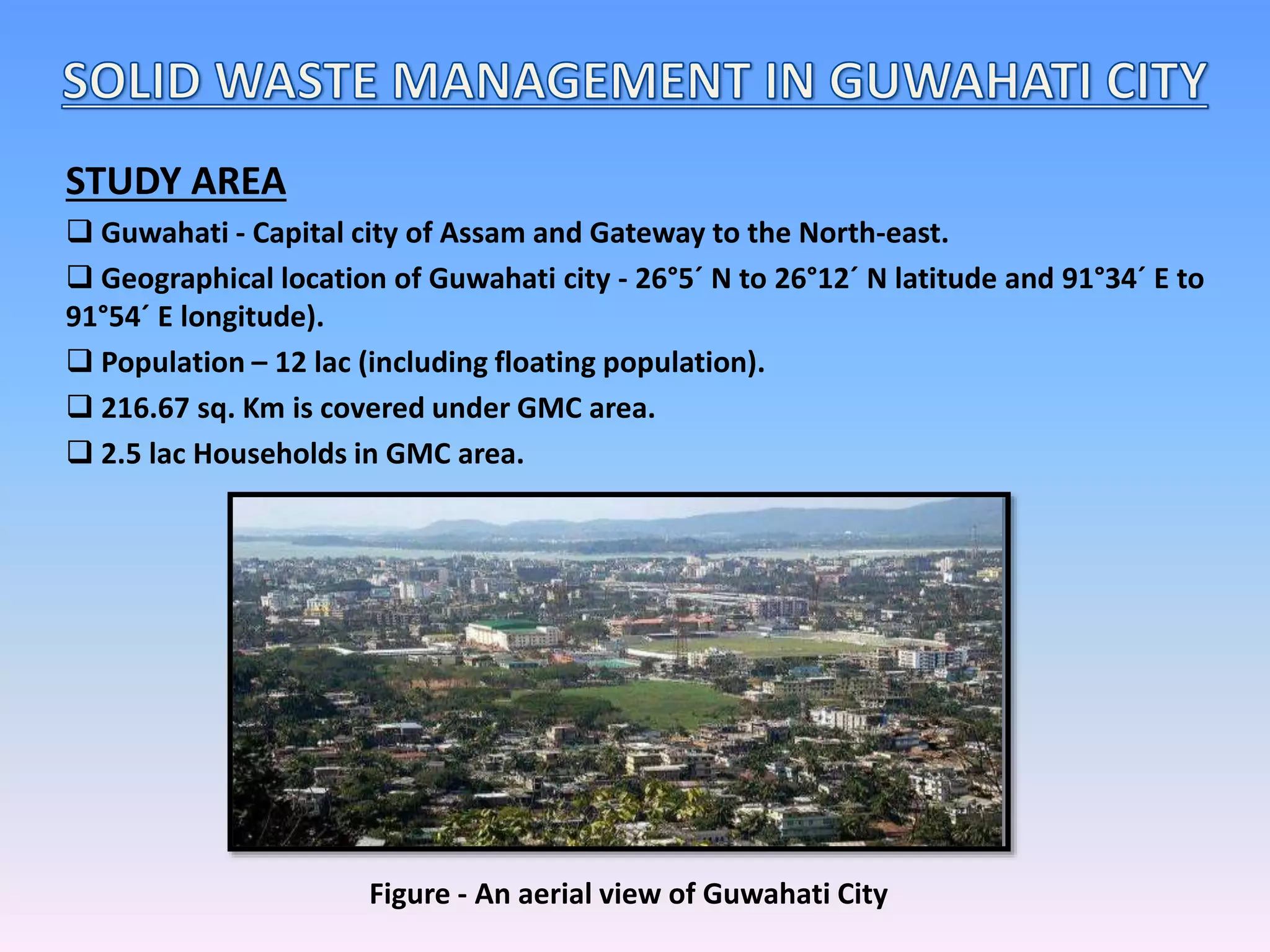 Solid waste management in Guwahati city | PPTX