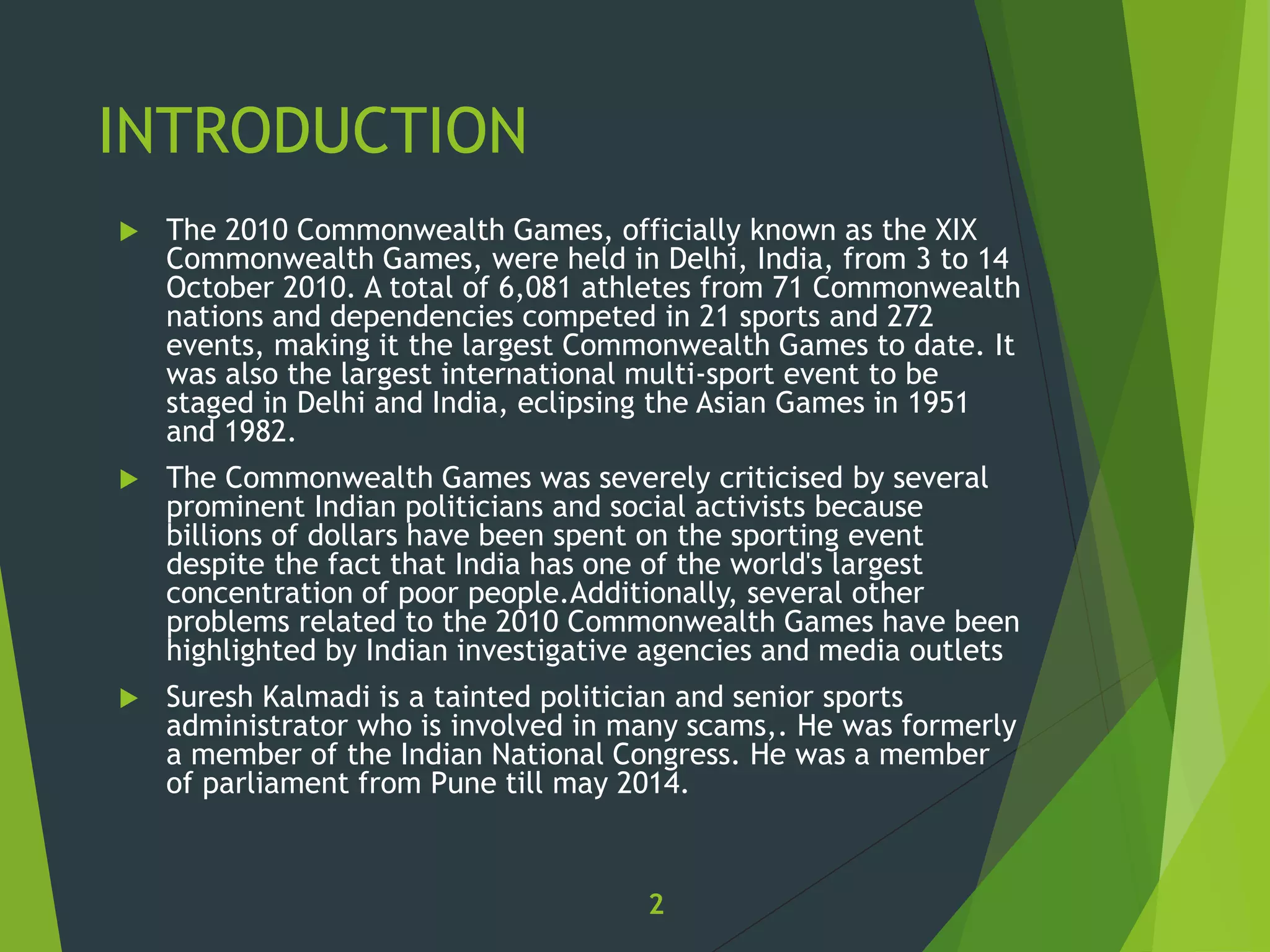 commonwealth game scam | PPT