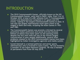 commonwealth game scam | PPTX