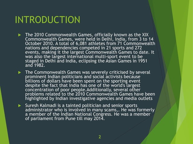 commonwealth game scam | PPTX