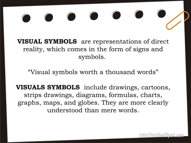 teaching visual symbols | PPT