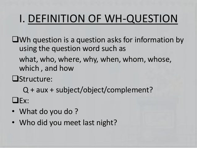 Question Definition Why Questions Types Of Questions