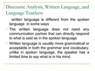 Discourse Analysis and Pragmatics | PPT
