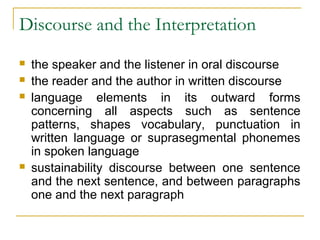 Discourse Analysis and Pragmatics | PPT