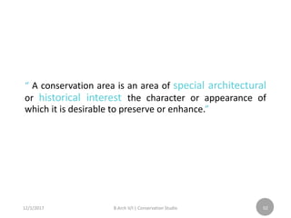 conservation - a case study on historic towns | PPTX