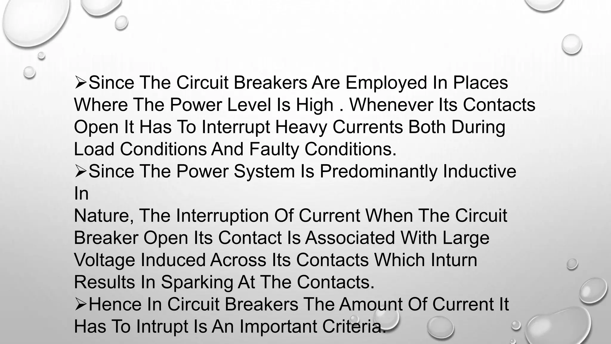 Selection Of Circuit Breaker | PPTX