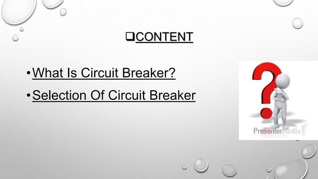 Selection Of Circuit Breaker | PPTX | Technology & Computing