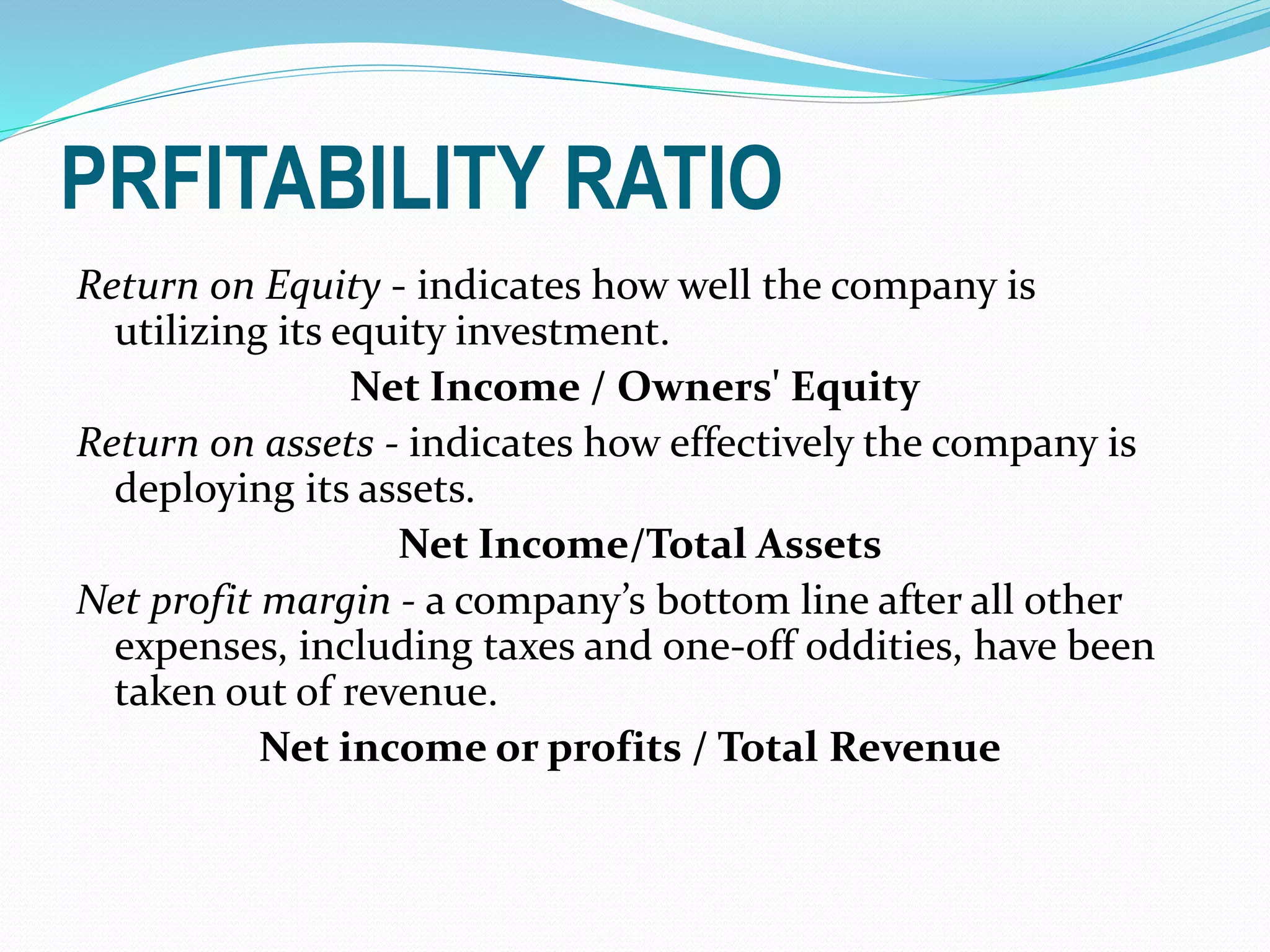 Computing Different Types of Financial Ratios | PPTX