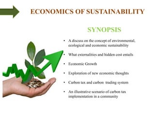ECONOMICS OF SUSTAINABILITY | PPTX