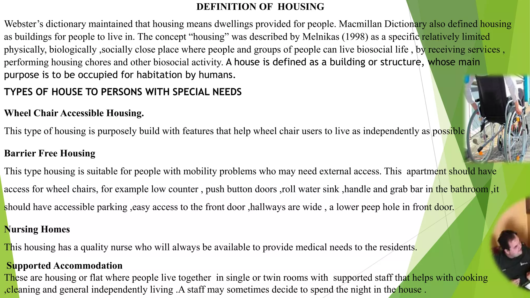 HOUSING FOR ADULT WITH INTELLECTUAL DISABILITY.. | PPTX