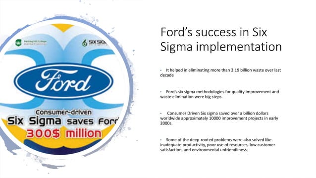 Six sigma of ford Motors | PPT