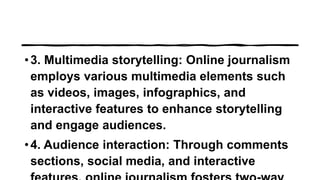 What is Online Journalism and its roll in media | PPT