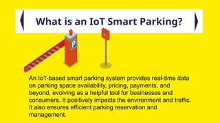 Smart Parking Using IoT An Application of Sensor Network | PPTX