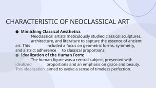 Art Appreciation about the art neoclassixal | PPTX | Modern Art | Fine Art