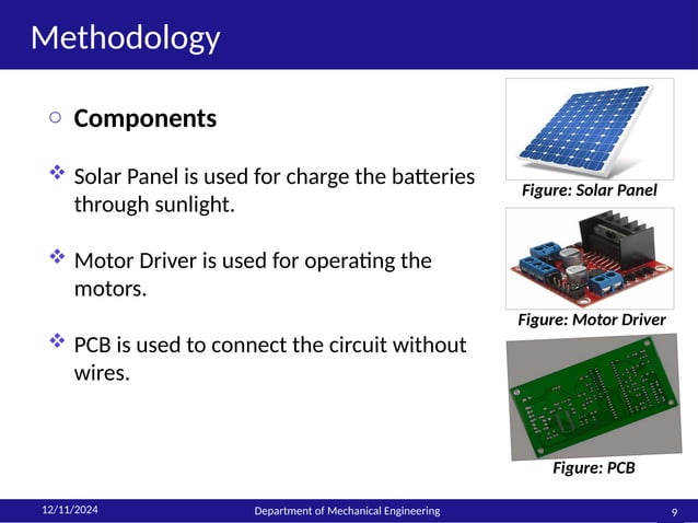 Automatic Solar Grass Cutter Robotics Based Project | PPTX
