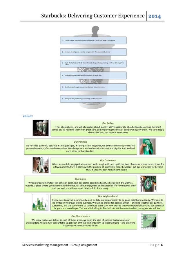 STARBUCKS: DELIVERING CUSTOMER EXPERIENCE | PDF