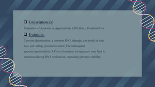 Group 5 - THE DNA Damage & Repair MECHANIMpptx | PPT