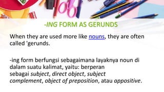 GENERAL ENGLISH - ING FORM / TO+INFINITIVE | PPTX