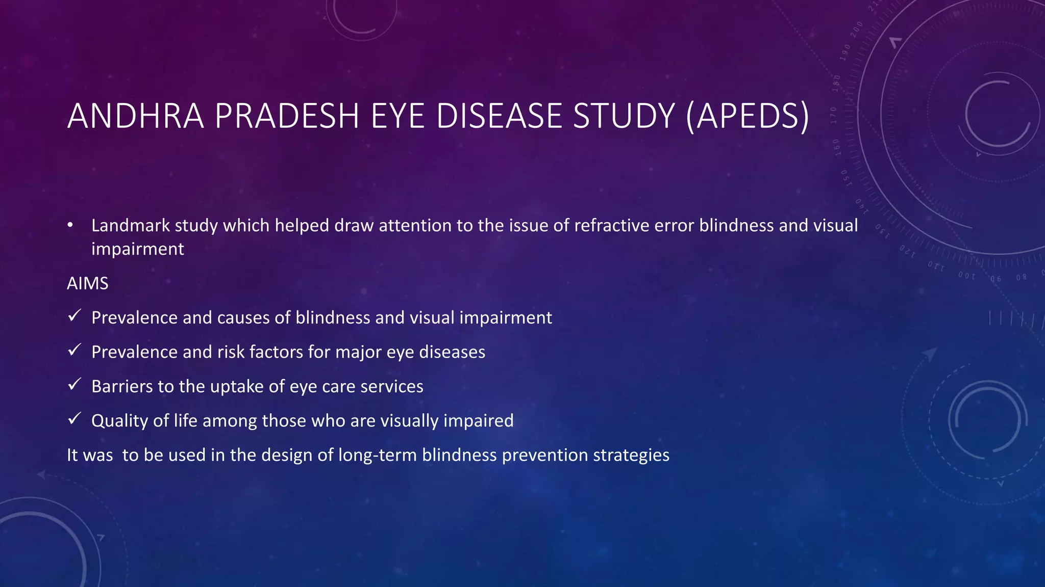 REFRACTIVE ERROR AND LOW VISION AS PUBLIC HEALTH ISSUES | PPTX