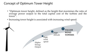 Design and construction of wind turbine towers for maximum power ...