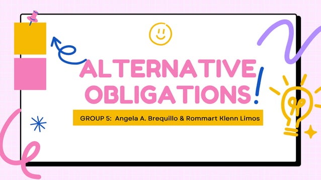 Alternative Obligations | PPTX