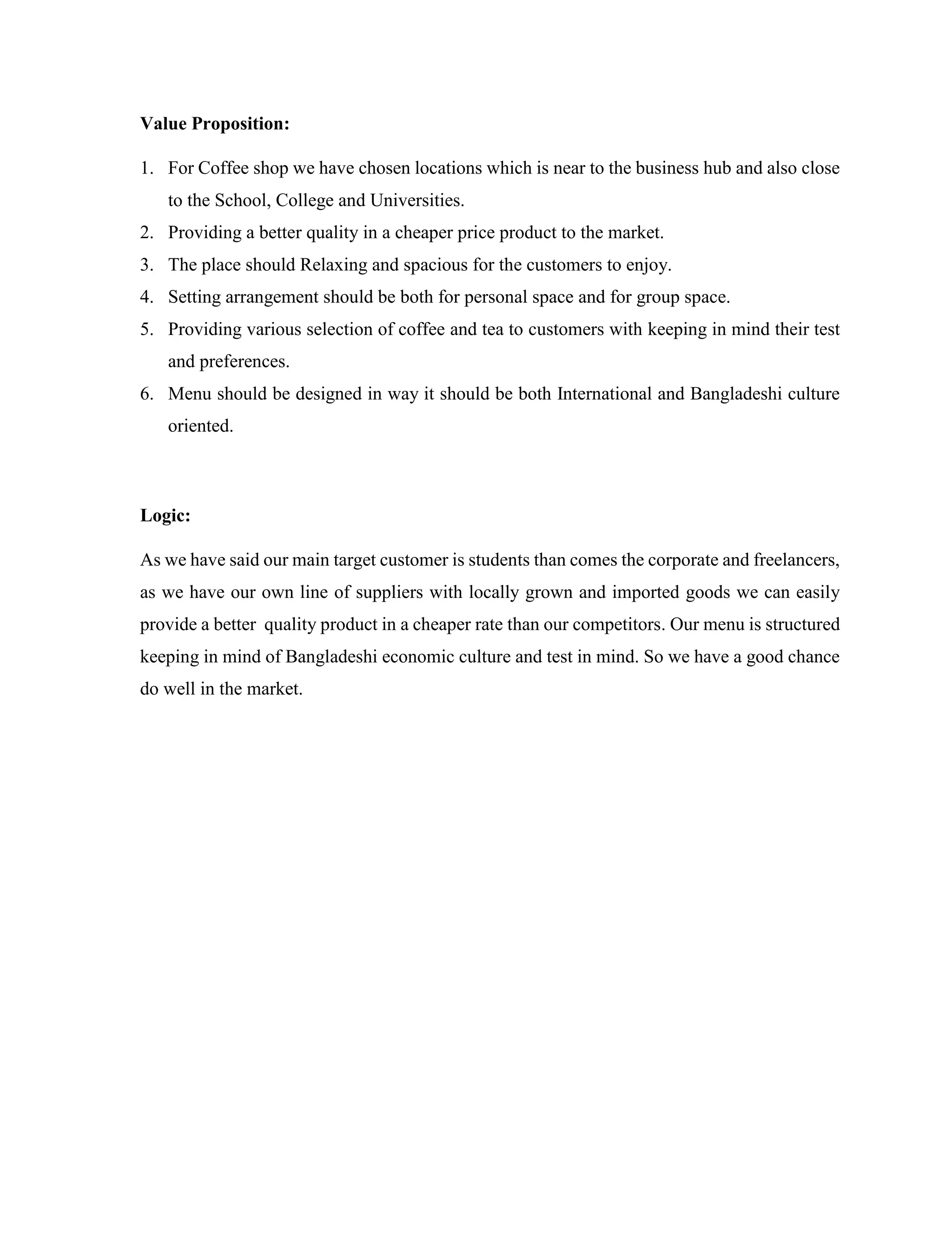 Business model canvas of a Coffee shop | PDF