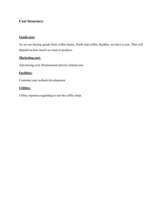 Business model canvas of a Coffee shop | PDF