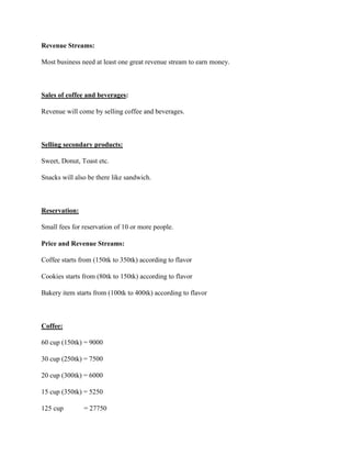 Business model canvas of a Coffee shop | PDF